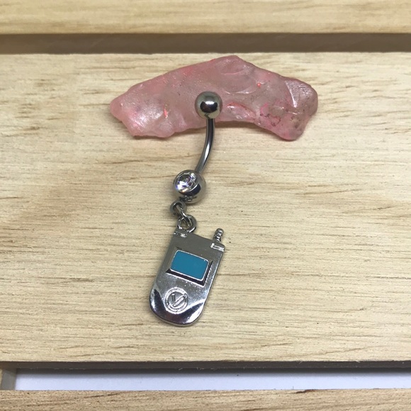 Jewelry | Cell Phone Dangle Belly Button Ring 14 Gauge | Poshmark